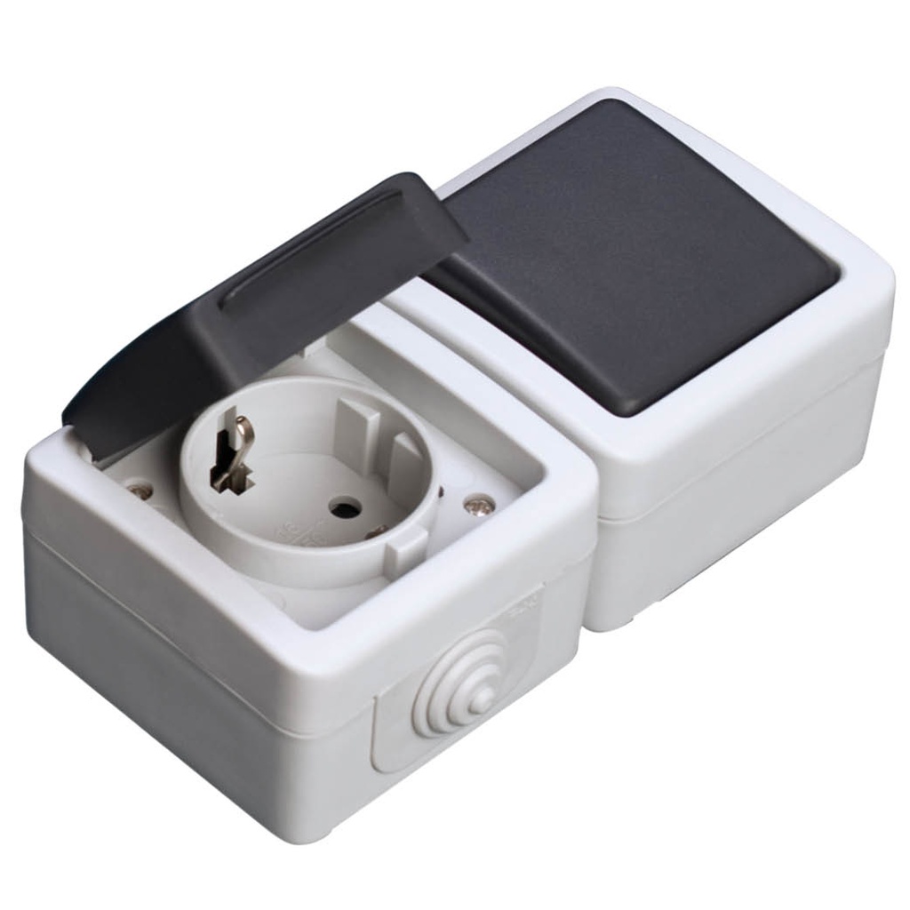 Waterproof switch 16A IP44 | Garsaco
